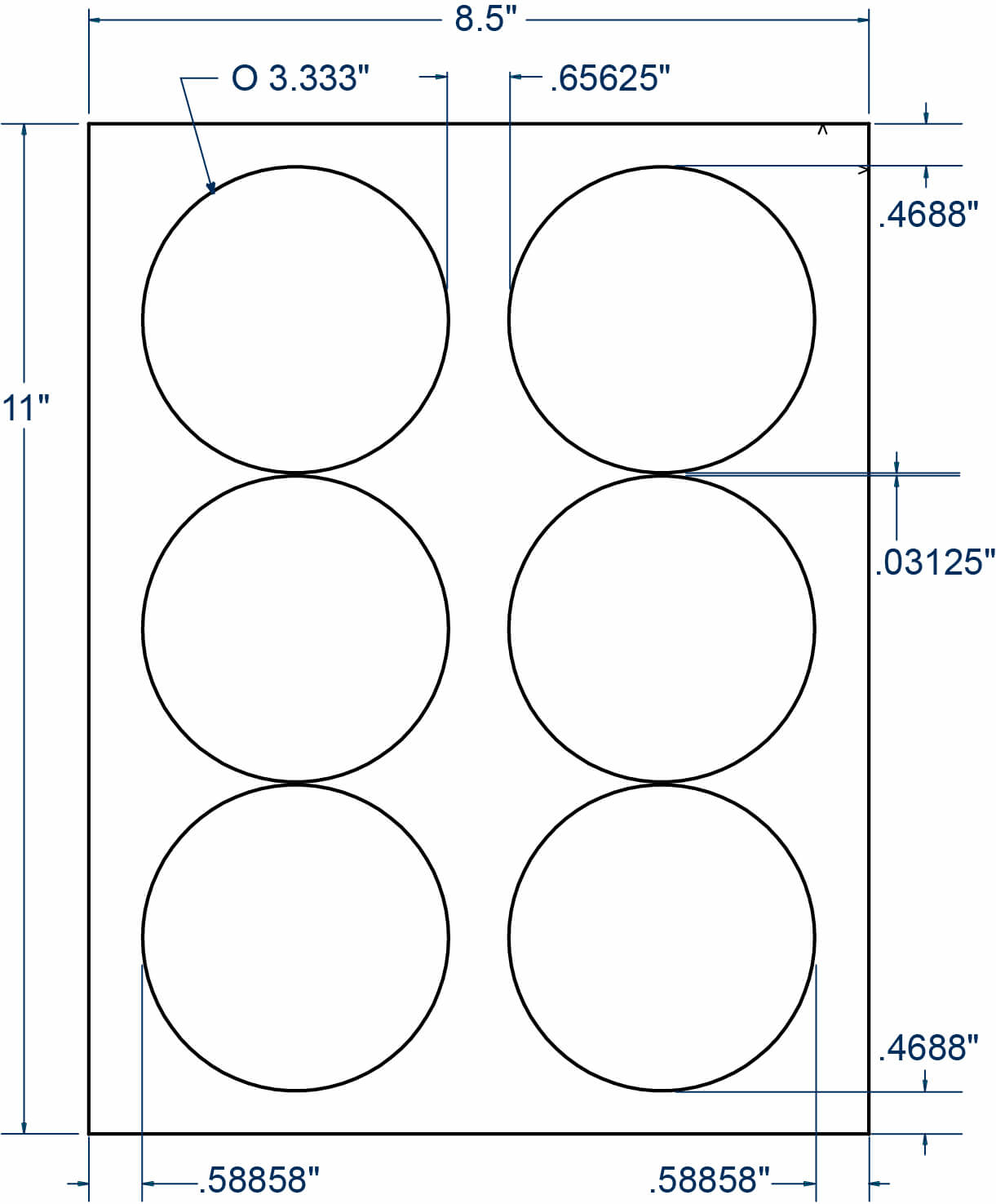 Compulabel 311657 3 1 3 Diameter Circular Labels 100 Sheets 